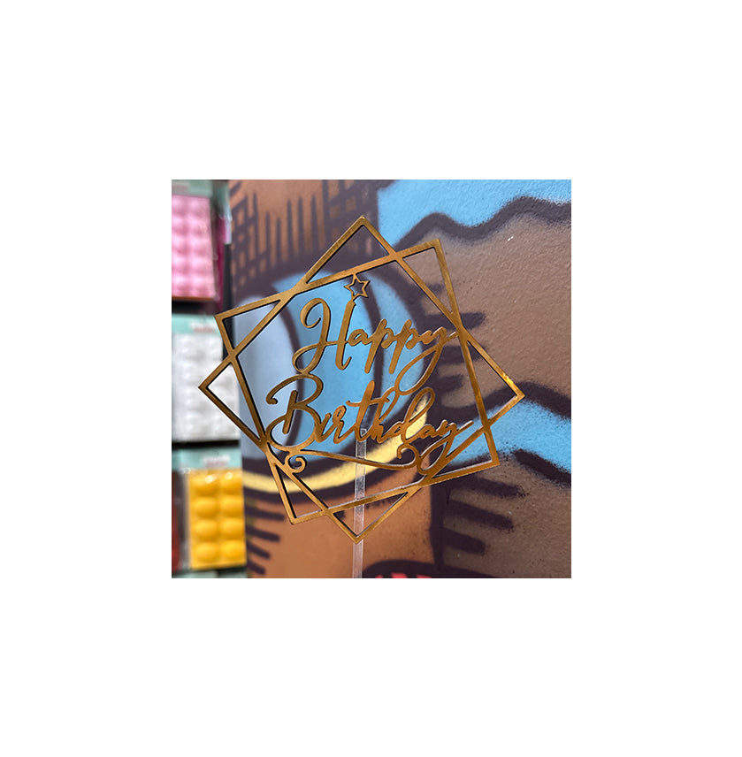 TOPPER TRUPAN CHICO HAPPY BIRTHDAY CUADRADO – Punto Nieve