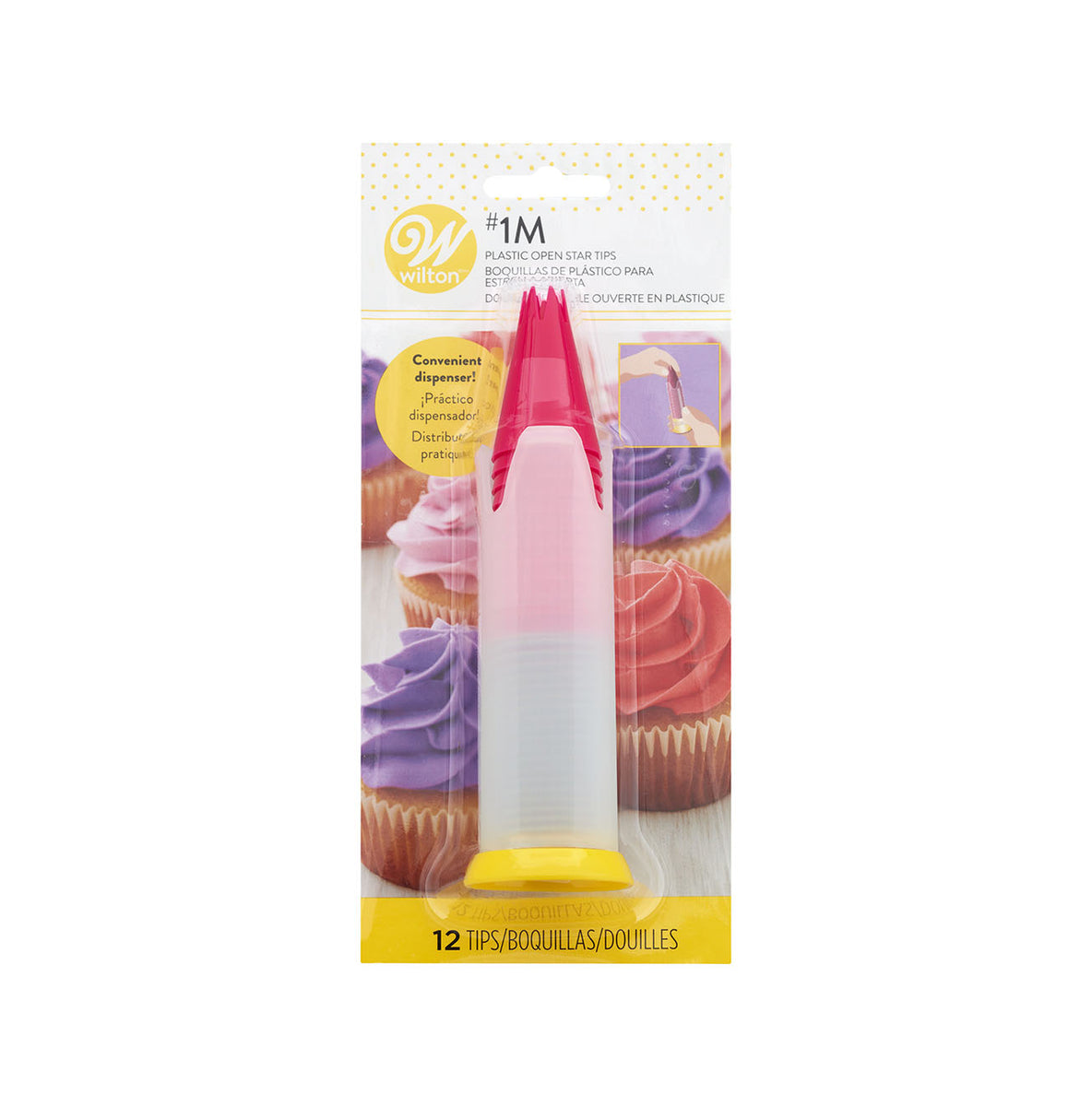 SET DE 12 BOQUILLAS DE PLASTICO 1M WILTON – Punto Nieve