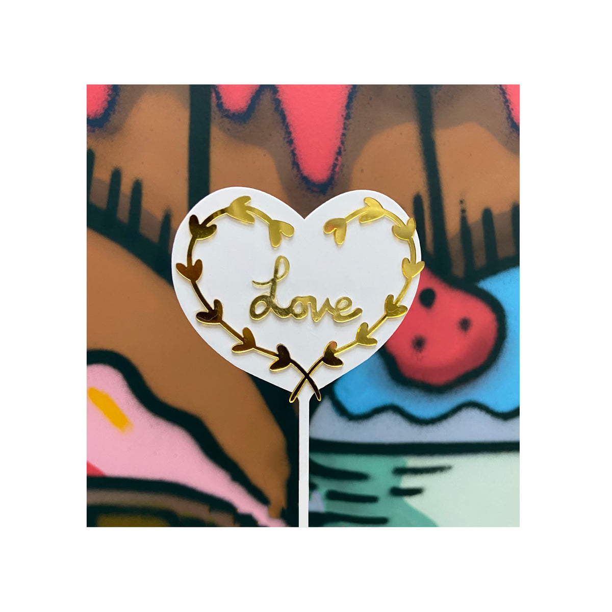 TOPPER CORAZON LOVE – Punto Nieve